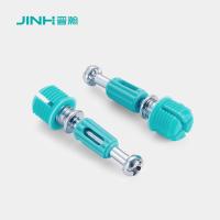 China 40mm Steel Minifix Connecting Bolts With Dowel For Furniture Cabinet Connectoin for sale