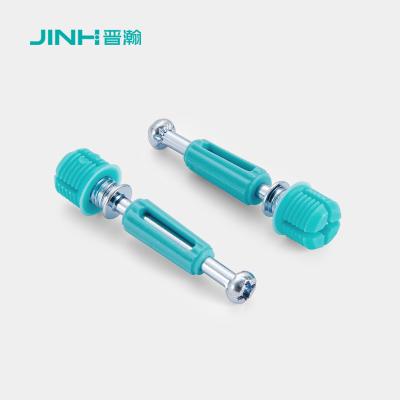 China 41mm Steel Minifix Spreading Bolts With Dowel, Furniture Connecting Fitting for cabinets for sale