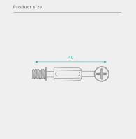 China 40mm Steel Minifix Spreading Bolts With M6 Thread,Furniture Hardware for panel furniture for sale