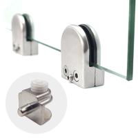 China Industrial C Shape Glass Mounting Clips Furniture Hardware For 8 Thickness Glass for sale