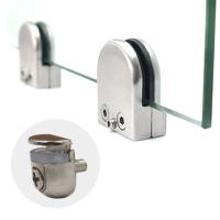China Semi Circular Glass Panel Clips OEM Customized For Glass Panels Installation for sale