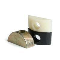 China Boards Connecting 33mm Half Moon Nuts Plastic Connector For Panel Furniture for sale