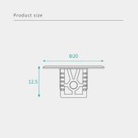 China 20*12.5mm Shelf Holder Pegs White Bedroom Furniture Connecting Fitting for sale
