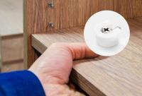 China 20*12.5mm Shelf Holder Pegs White Bedroom Furniture Connecting Fitting for sale