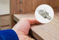 China 8*23mm Industrial Plastic Shelf Support Pegs High Performance For Glass Panel Furniture for sale