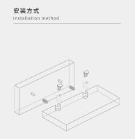 China 5*8mm Rectangle Zinc Alloy Shelf Holders, Furniture Hardware For Rta Furniture for sale