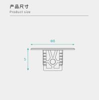 China Zinc Alloy 5mm Shelf Pegs High Stability Metal Shelf Support Pegs With 2 Heads for sale