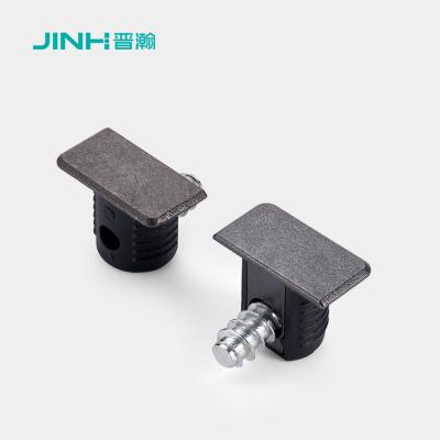 China 12*12mm Metal Abs Shelf Supports, Furniture Panel Connector For Rta Furniture for sale