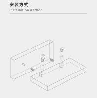 China 12*12mm Metal Abs Shelf Supports, Furniture Panel Connector For Rta Furniture for sale