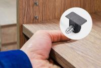 China 12*12mm Metal Abs Shelf Supports, Furniture Panel Connector For Rta Furniture for sale