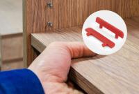 China 55*32*5mm plastic Shelf Pins, Furniture Connecting Fitting for flat packed furniture for sale