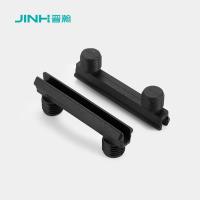 China 45.5*7.8mm plastic Shelf Holders in black, furniture fixing for rta furniture for sale
