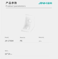 China 10*10mm Plastic Corner Brackets, Flat Pack Furniture Fitting For Panel Furniture for sale