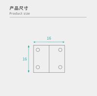 China 16mm OEM Versatile Plastic Corner Brackets Flexibility For Panel Furniture for sale