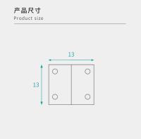 China 13*13mm Plastic Corner Brackets, Furniture Panel Connector For Rta Furniture for sale
