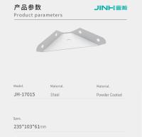 China 235mm 90 Degree Metal Bracket Industrial Furniture Panel Connector For RTA Shelves for sale