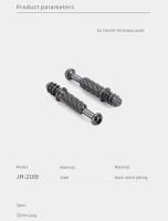 China Black Nickel Plated 32mm Minifix Cam Bolt Easy Installation Furniture Connecting Fitting for sale