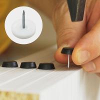 China White Plastic Furniture Nail Glides Long Term Durability For Furniture Leg for sale