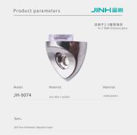 China Fish Mouth Metal Glass Clips For Flat Pack Furniture 9mm Thickness Glass for sale