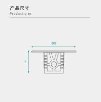 China Rectangle 8mm Shelf Pins Zinc Alloy Metal Shelf Pins for Kitchen Cabinet for sale