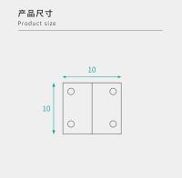China RTA Furniture Plastic Right Angle Bracket High Strength Customizable With Cover for sale