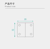 China Professional Carpentry 10mm Plastic Corner Brackets High Stability With Cover for sale