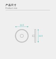 China Diameter 11.5mm Black Screw Caps Cabinet Fittings For Flat Packed Furniture for sale