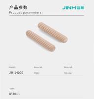 China 8mm Dried Fluted Wooden Dowel Pins Cabinet Connector For Panel Furniture for sale