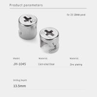 China H13.5mm Minifix Cam Lock Cold Rolled Steel Connector For KD Furniture for sale