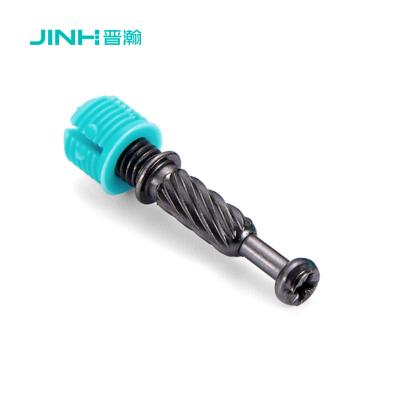 China Jh-2136 Steel Minifix Spreading Bolts 32mm Cabinet Connector For K/D Furniture for sale