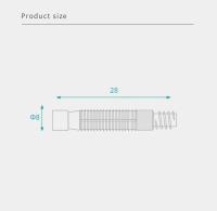 China Jh-2006 Cold Rolled Carbon Steel 28mm Furniture Connector Bolt For Flat-Packed Furniture for sale