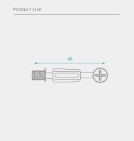 China Jh-2168 Steel Minifix Spreading Bolts 40mm Furniture Fixing For Flat Packed Furniture for sale