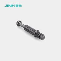 China Black Nickel Plated 32mm Minifix Cam Bolt Easy Installation Furniture Connecting Fitting for sale