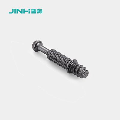 China Black Nickel Plated 32mm Minifix Cam Bolt Easy Installation Furniture Connecting Fitting for sale
