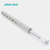 China JH-12016 8x80mm Self-tapping Plastic Expansion Screw For Wall Easy Interior Decoration for sale