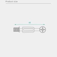 China JH-2064 Minifix Spreading Bolts In Carbon Steel With 40mm Length For Flat Pack Furniture Assembly for sale