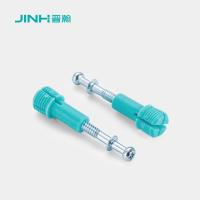 China JH-2064 Minifix Spreading Bolts In Carbon Steel With 40mm Length For Flat Pack Furniture Assembly for sale