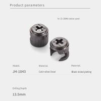 China Modular Furniture Carbon Steel Minifix Cam Lock 13.5mm Height Panel Connector for sale