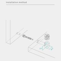 China Modular Furniture Carbon Steel Minifix Cam Lock 13.5mm Height Panel Connector for sale