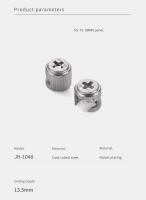 China 12mm Od Furniture Cam Fitting ODM for Knockdown Furniture Installation for sale