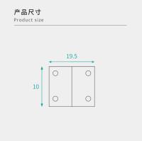 China Furniture Fitting 10x19.5mm Metal L-brackets Durable and Sturdy for Flat-Packed Furniture for sale