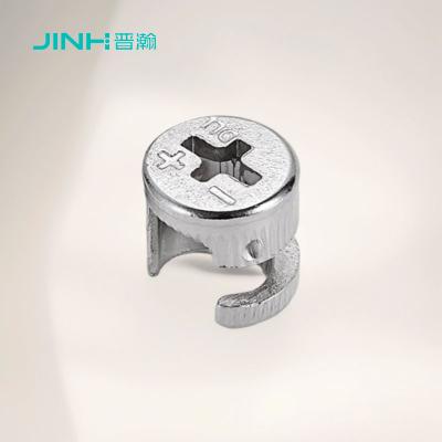 China 12mm Diameter Modular Furniture Cam Lock Nuts in Zinc Plated Finish for Cabinet Assembly for sale