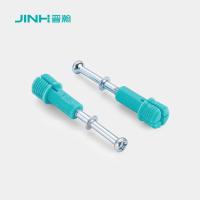 China Jh-2138 Reinforced Cam Dowel Screw 36mm Zinc-Plated Panel Linking Rod For Ready To Assemble Furniture for sale