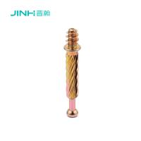 China JH-2031 Minifix Connecting Bolt 3-in-1 Cam Lock Fastener Concealed Fastening for Cabinets Drawer Slides Assembly Scenario for sale
