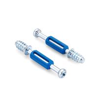 China JINHAN JH-2112 Minifix Spreading Bolt & 3-in-1 Fast Connector with Plastic Sleeve - 40mm, Cold Rolled Steel, Hidden Installation for sale