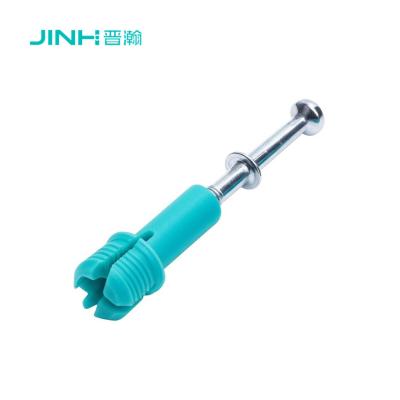 China JINHAN JH-2138 Furniture Minifix Spreading Bolt High-Strength Cold Rolled Steel & Nylon Expansion Dowel for 15mm+ Board for sale