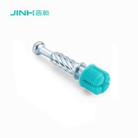 China JH-2147 Cold Rolled Steel Nylon Minifix Spreading Bolt Connector Fastener 36mm Length Fluted Grip Design for Shelving for sale
