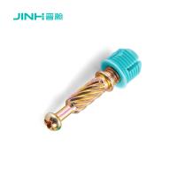 China JH-2154 Durable Color Zinc Plated Cold-Rolled Carbon Steel Bolt & Nylon Expansion Anchor Kit for 15mm+ Panel Furniture for sale