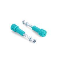 China JH-2163 Cam Lock Screw And Expanding Bolt 32mm Length, Nylon Expansion, Cold-Drawn Steel With Blue Zinc Plating For Furniture Assembly for sale