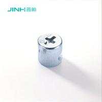 China JINHAN JH-1040 Cam Lock Connector 12mm Carbon Steel Eccentric Wheel for Joining Particleboard/MDF Panels Zinc Plated High Friction Design for sale